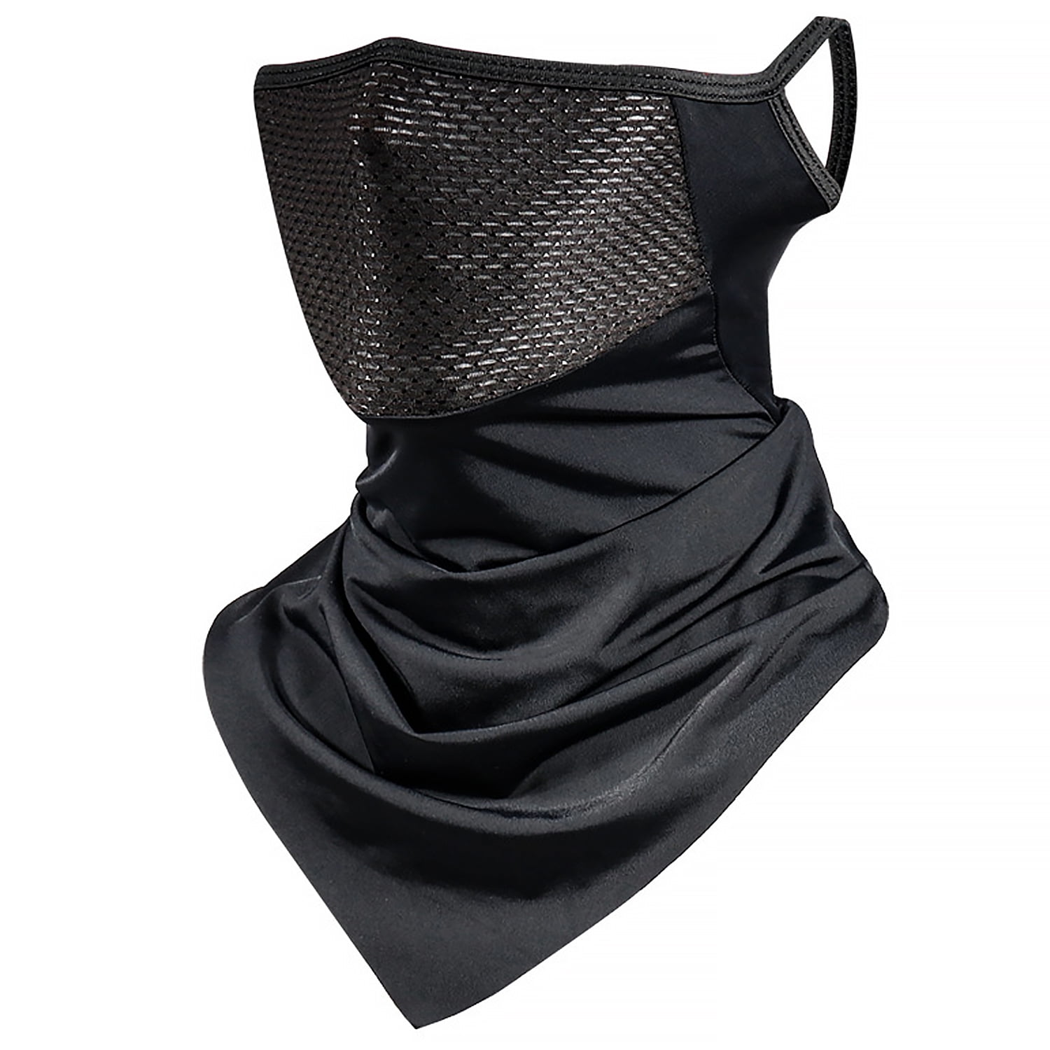 Neck Gaiter with Ear Loops Neck Covers Bandana Cloth Face Gaiter Mask ...