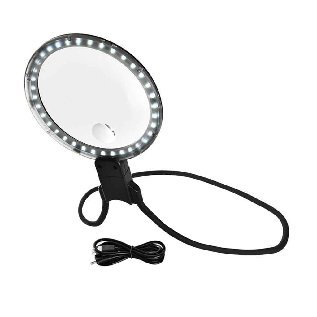 Neck Hanging Magnifier with Light Large Acrylic Lens Senior Friendly ...