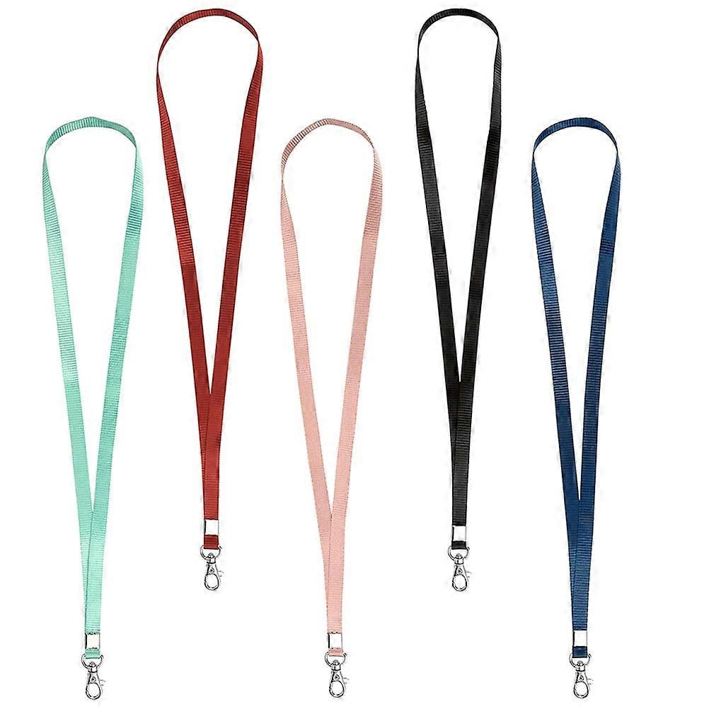 Neck Hanging Strap Name Tag Lanyards For Men In Events Black Silk Rope ...