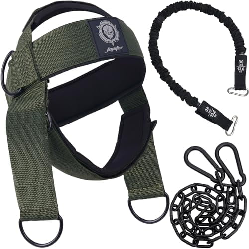 Neck Harness for Increases Neck Core Strength - Neck Exerciser with 30 ...