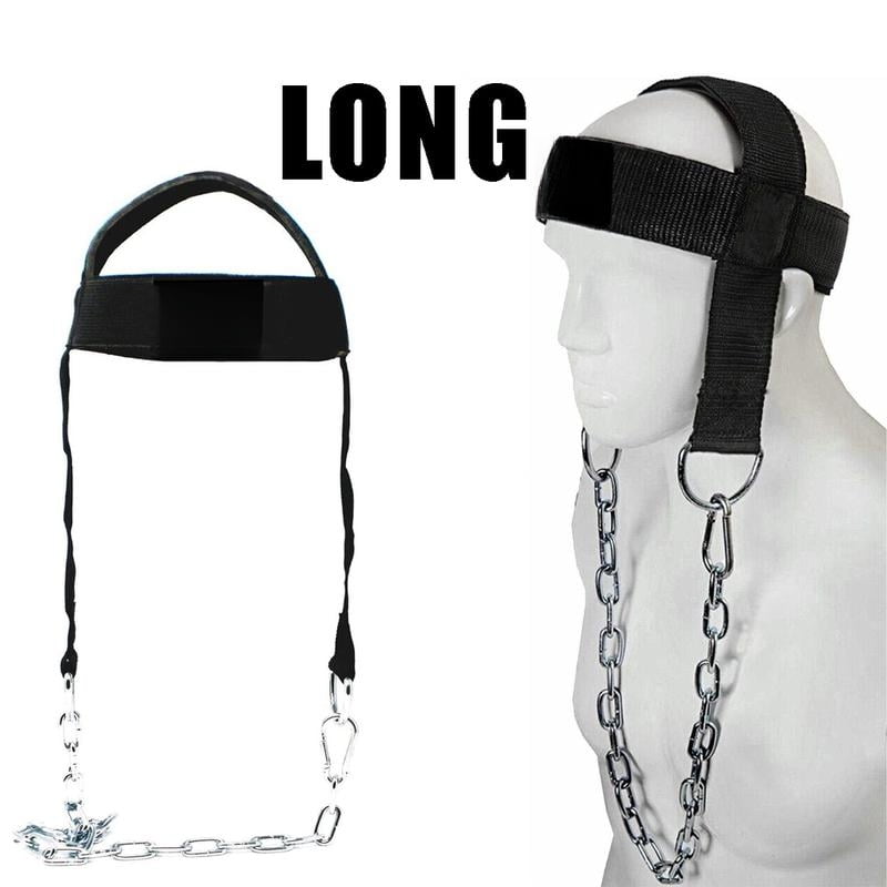 Neck Harness for Training Padded & Adjustable Strap with steel chain ...