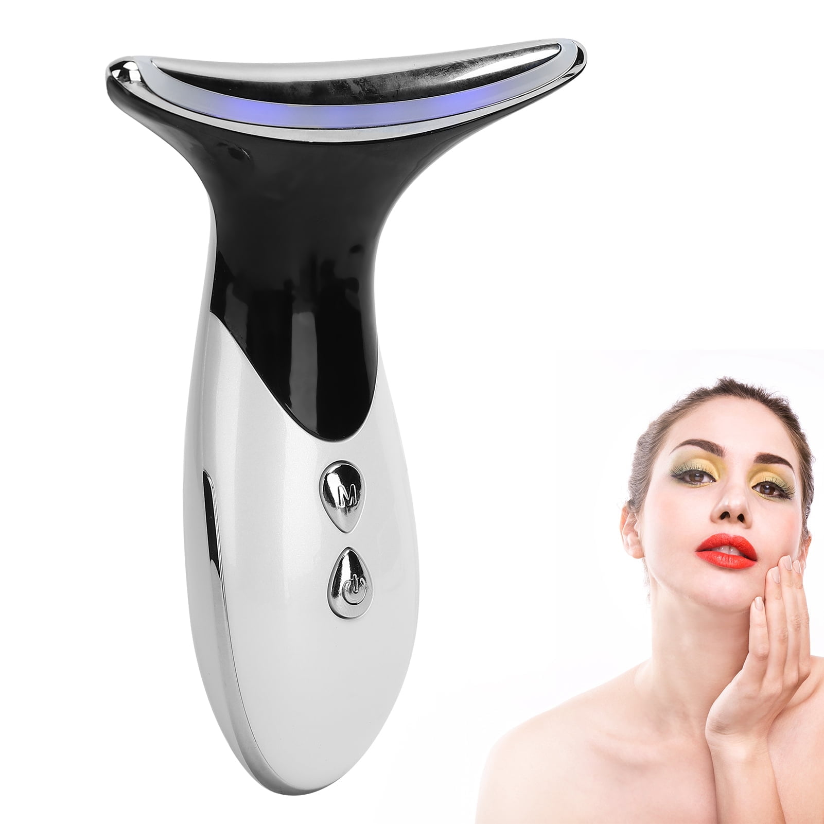 Neck Massager, 45 Heat Vibration Anti Wrinkles Massager Skin Lifting ...
