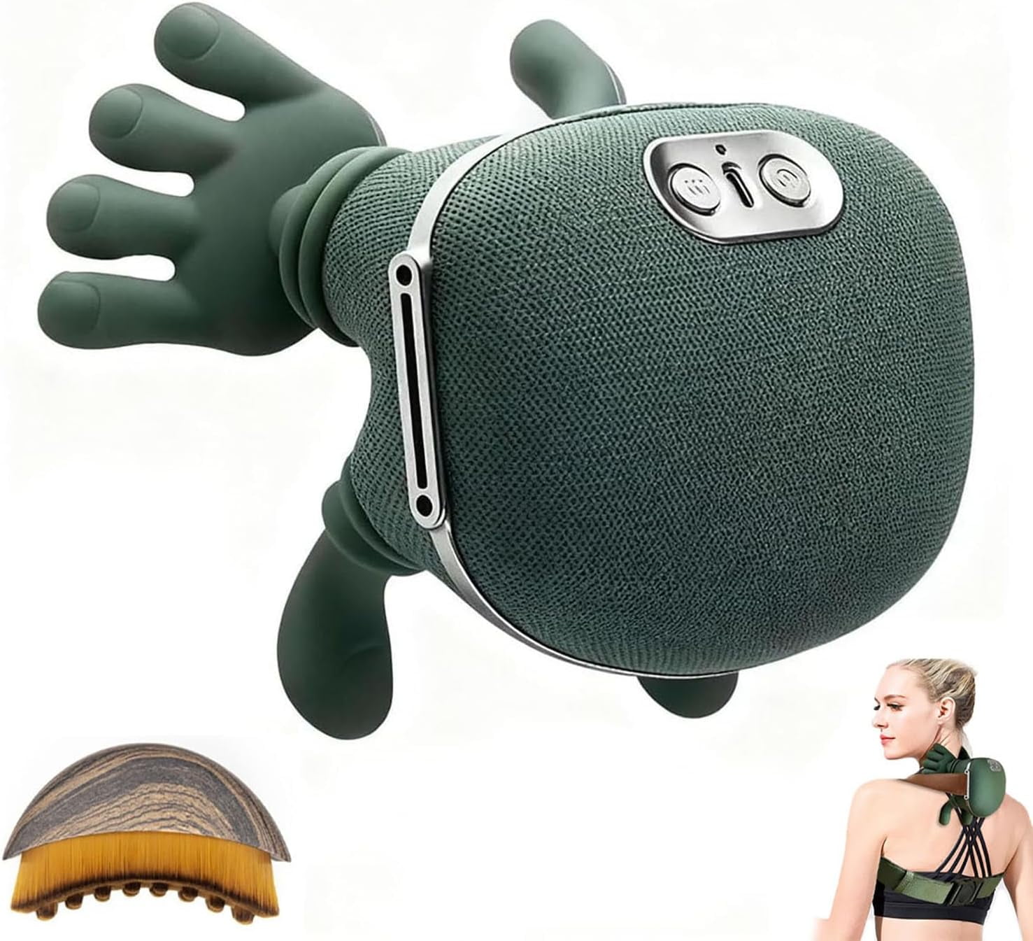 Neck Massager with Hands, Bionic Back and Shoulder Massager with Heat ...