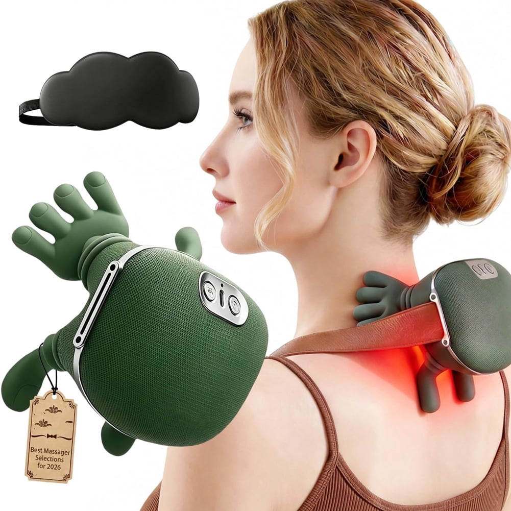 Neck Massager with Heat, 2026 New Electric Shiatsu Neck and Back ...