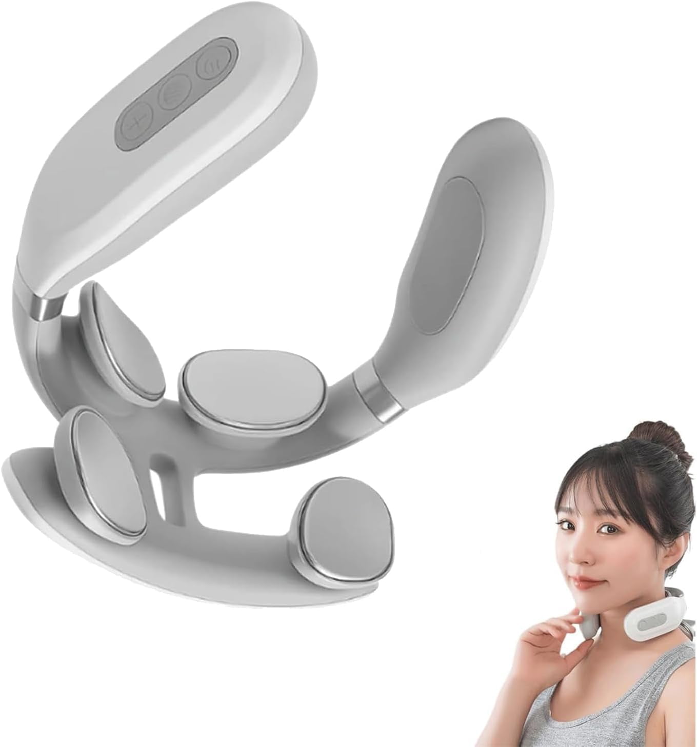 Neck Massager With Heat 6 Vibration Modes And 14 Intensity Levels