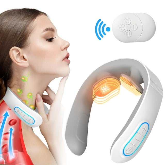 Neck Massager, Electric Portable Neck Massager with Heat for Women Men ...
