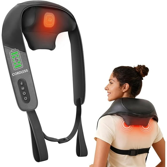 Neck Massager for Pain Relief Deep Tissue, Neck Massage with Heat ...