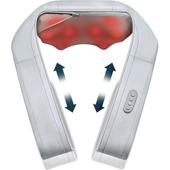 Neck Massager for Pain Relief Deep Tissue, Shiatsu Back Massager with ...