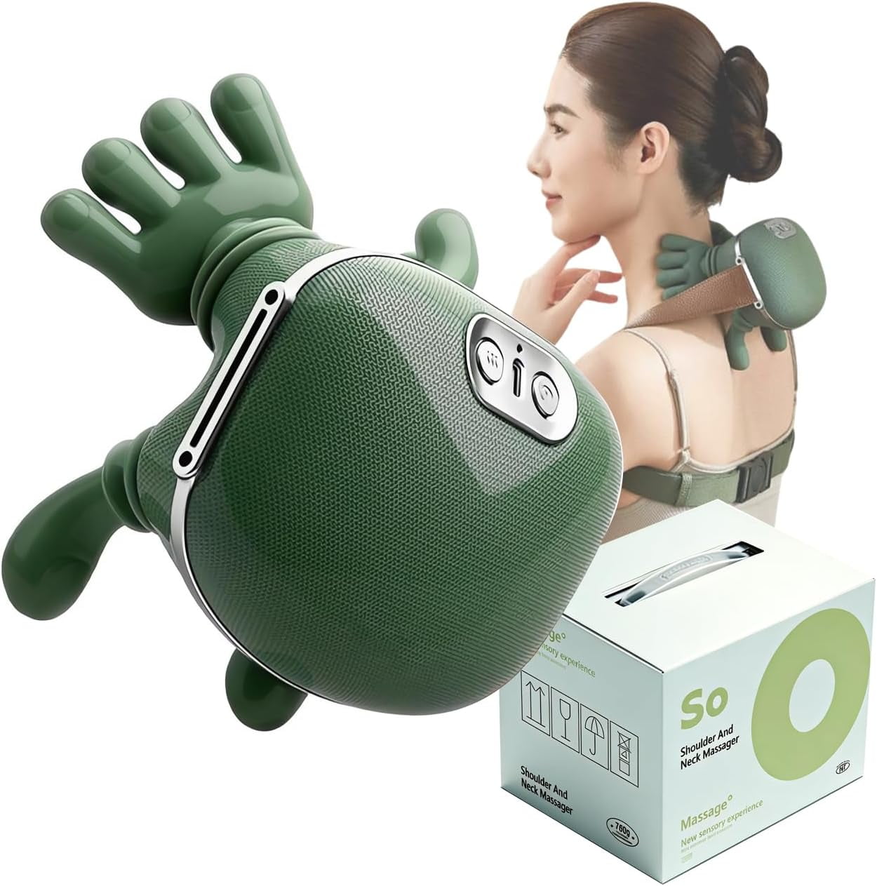 Neck Massager with Heat for Pain Relief deep Tissue,Shoulder & Back ...