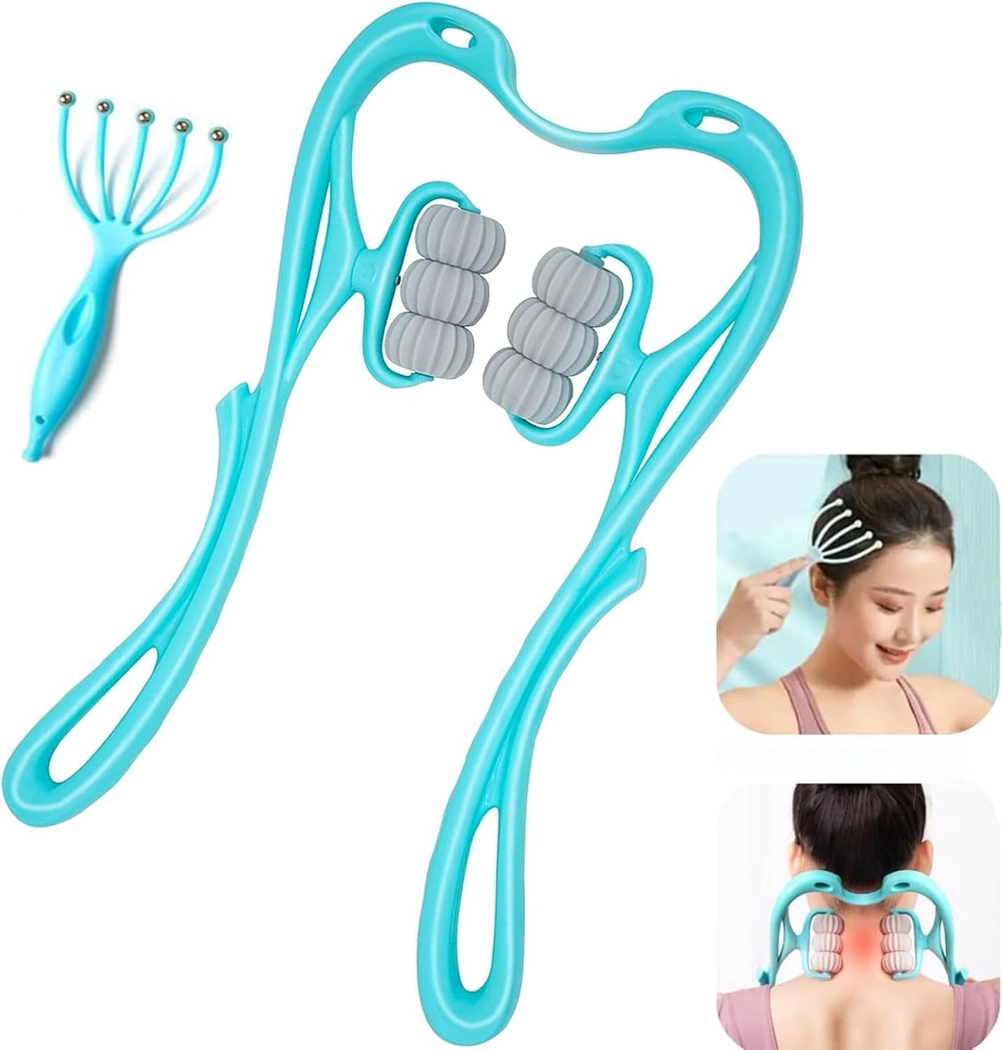 Neck Massagers,Handheld Neck Massage Roller Pressure Point Neck ...