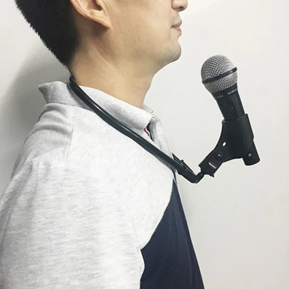 Neck Microphone Holder (Lock) Magic Tricks Professional Adjustable ...