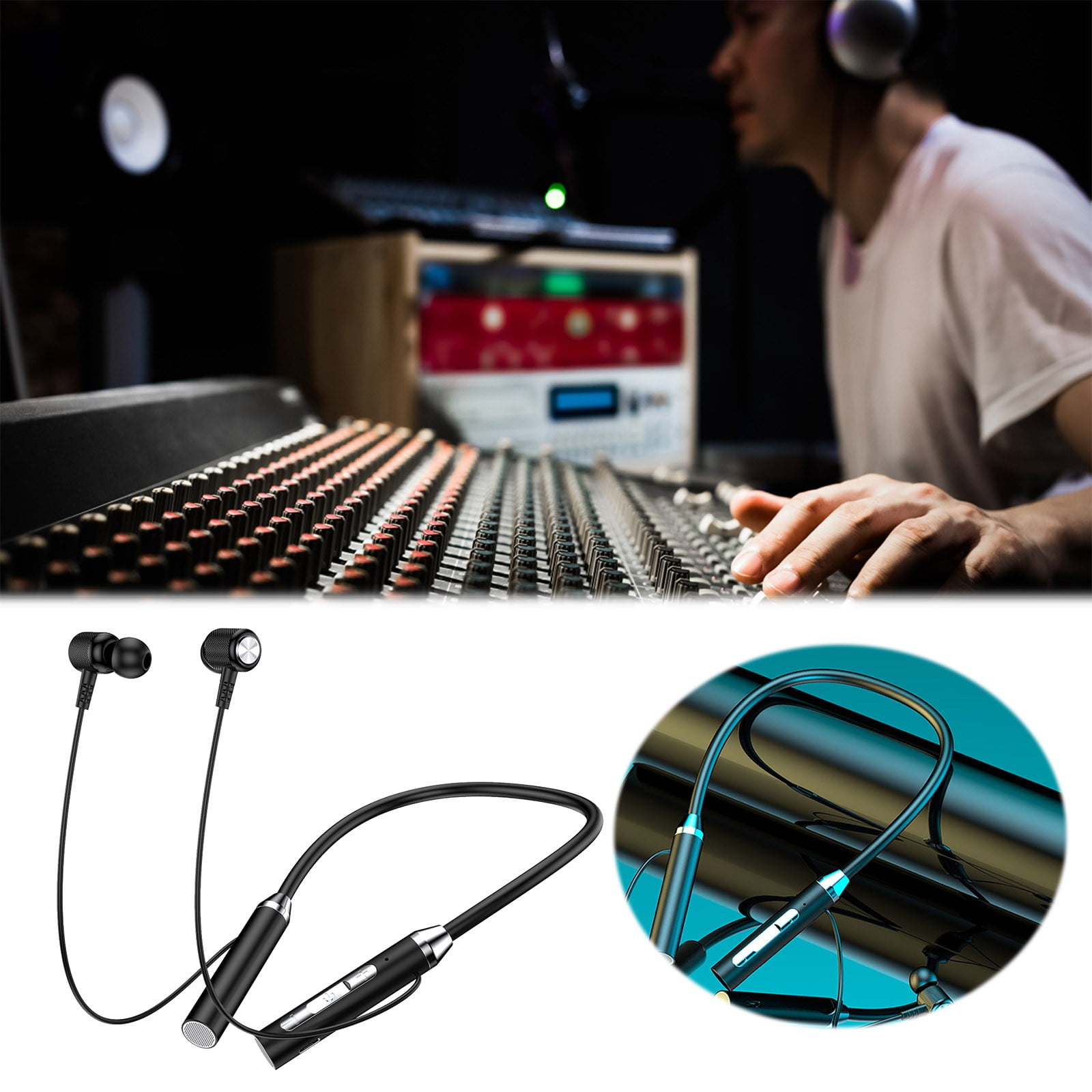 Neck Mounted Wireless Earphones Neck Mounted Sports Ear In Ultra Long ...