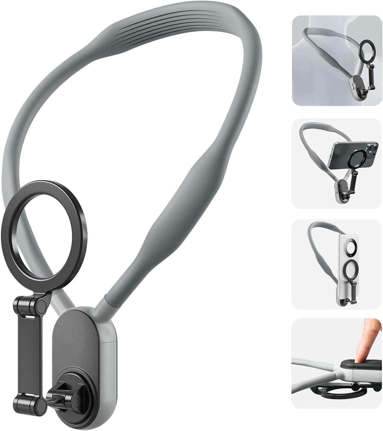 Magnetic Neck Mount for Phones, Neck Cell Phone Holder POV/Vlog Selfie ...