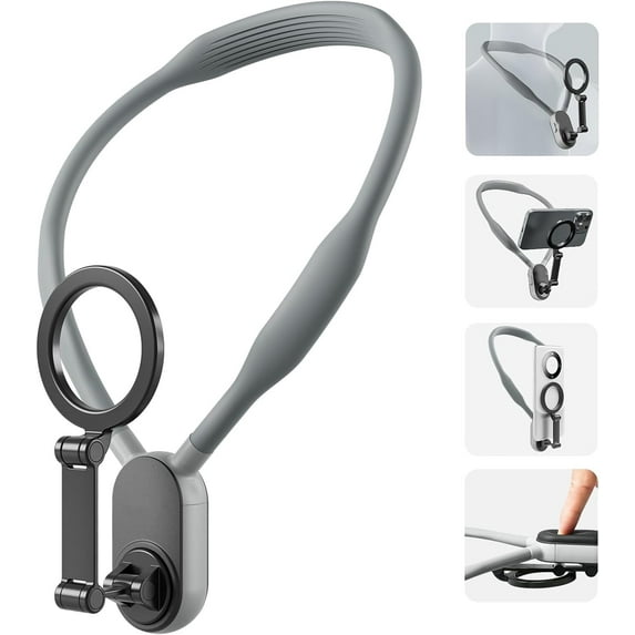 Magnetic Neck Mount for Phones, Neck Cell Phone Holder POV/Vlog Selfie ...
