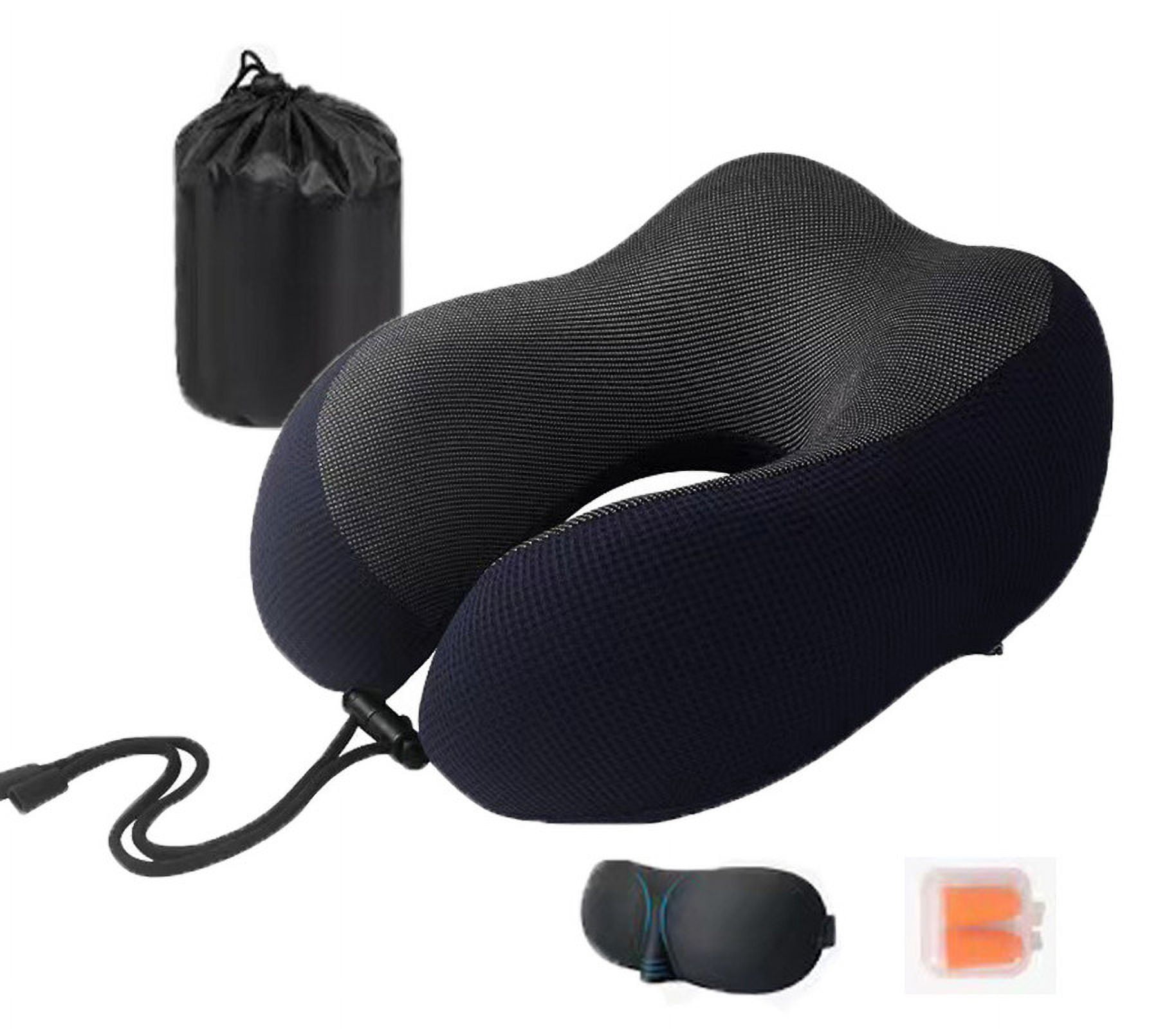 Neck Pillow for Traveling, Upgraded Travel Neck Pillow for Airplane 100 ...