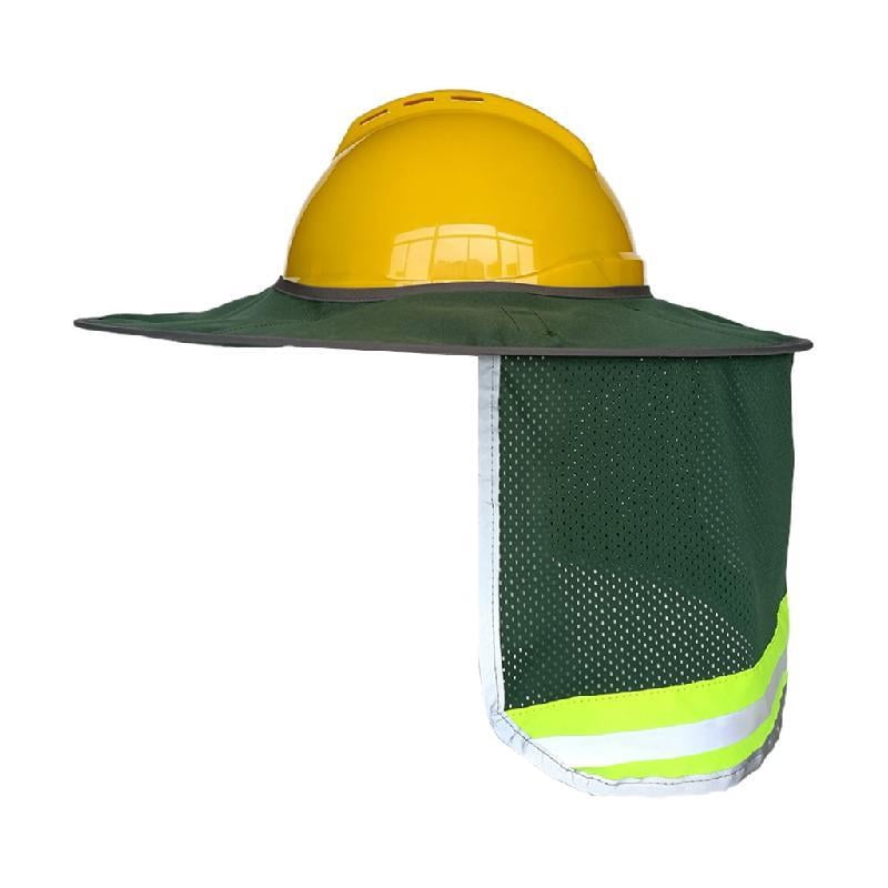 Neck Protect Sun Shade for Hard Hats Foldable High Visibility Mesh ...