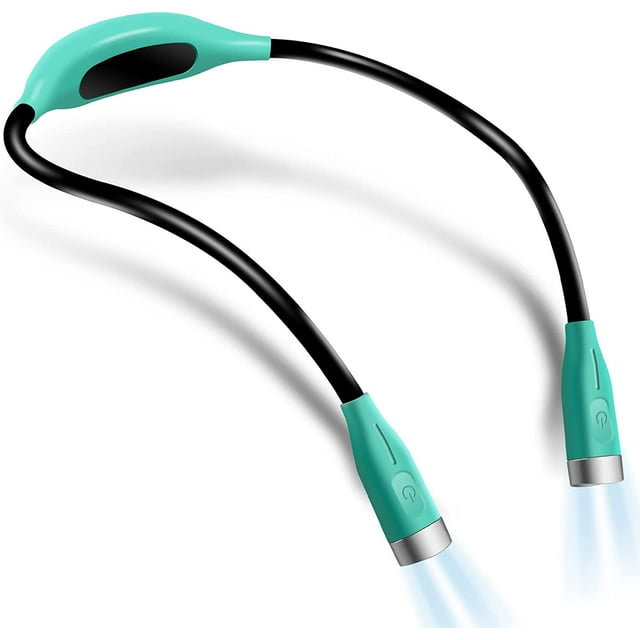 Portable LED Book Light for Bed, Neck Reading Light, USB Rechargeable ...