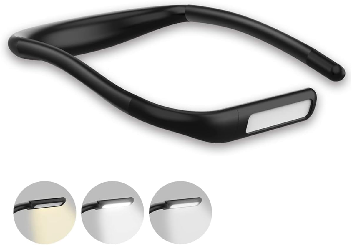 Neck Reading Light Rechargeable LED Book Lights for Reading in Bed ...
