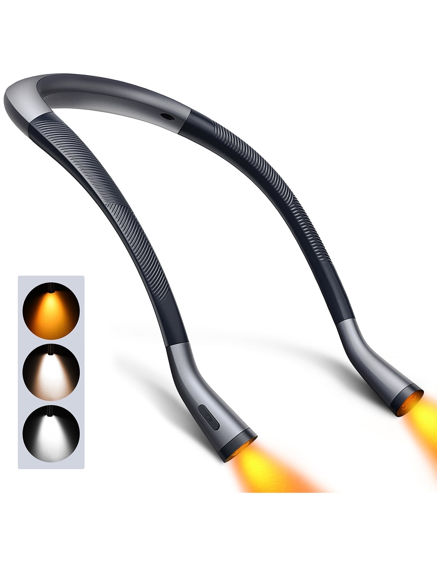 Victsing Neck Reading Light Rechargeable, 6 Brightness Levels & 3 ...