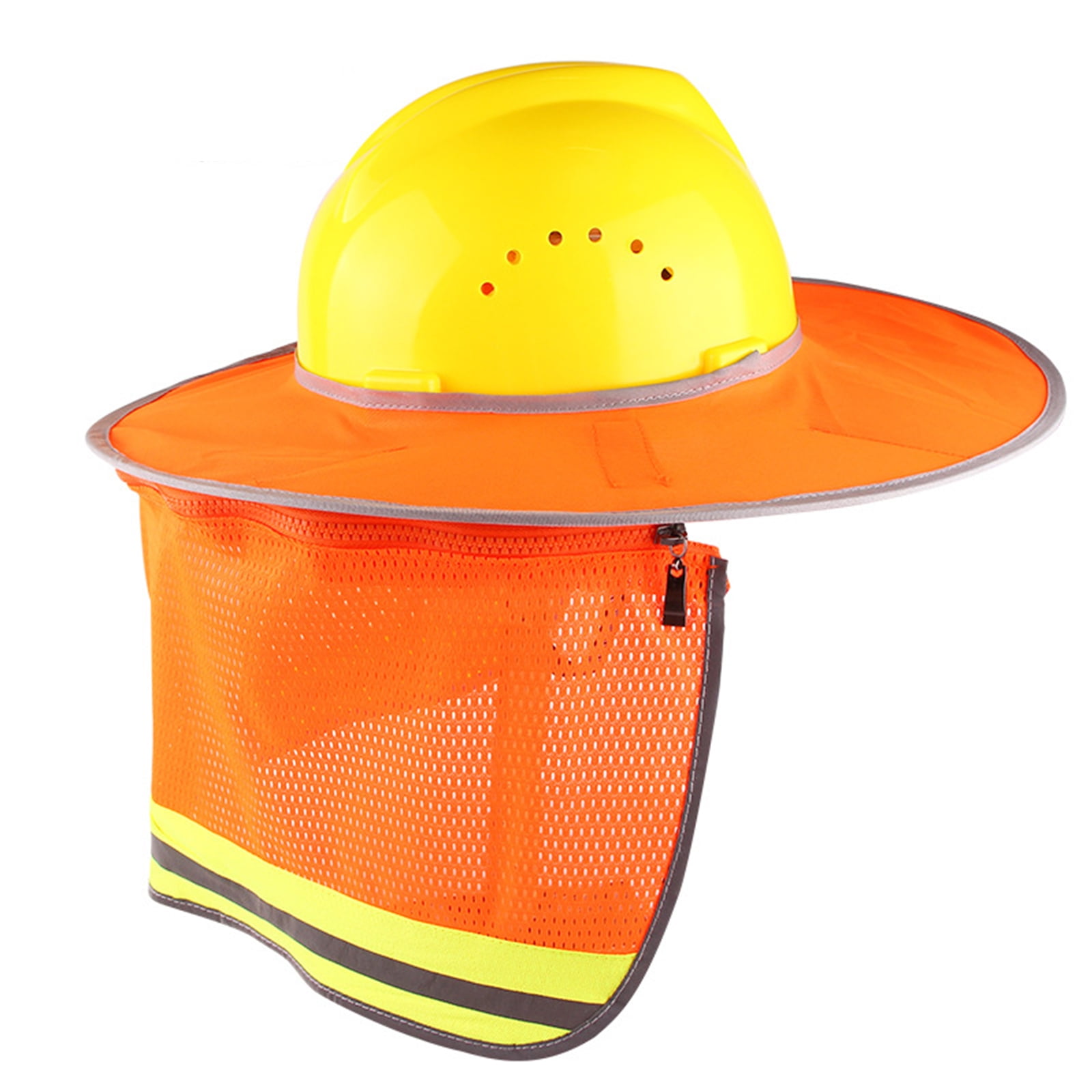 Neck Shade with Reflective Strip for Hard Hat Full Brim Unisex Full ...