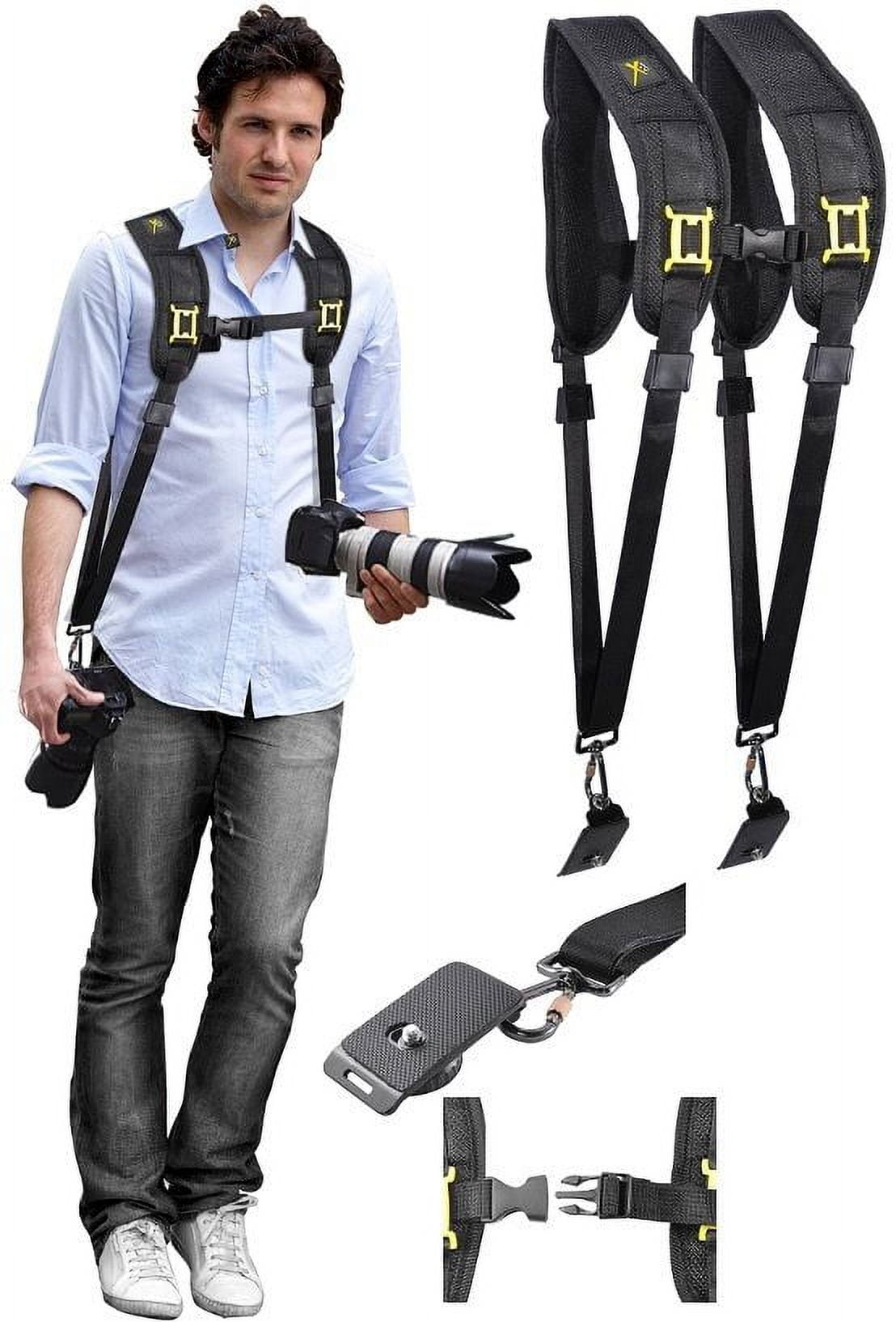 Neck Shoulder Dual Strap with Quick Release for Sony Alpha a6400 ILCE ...