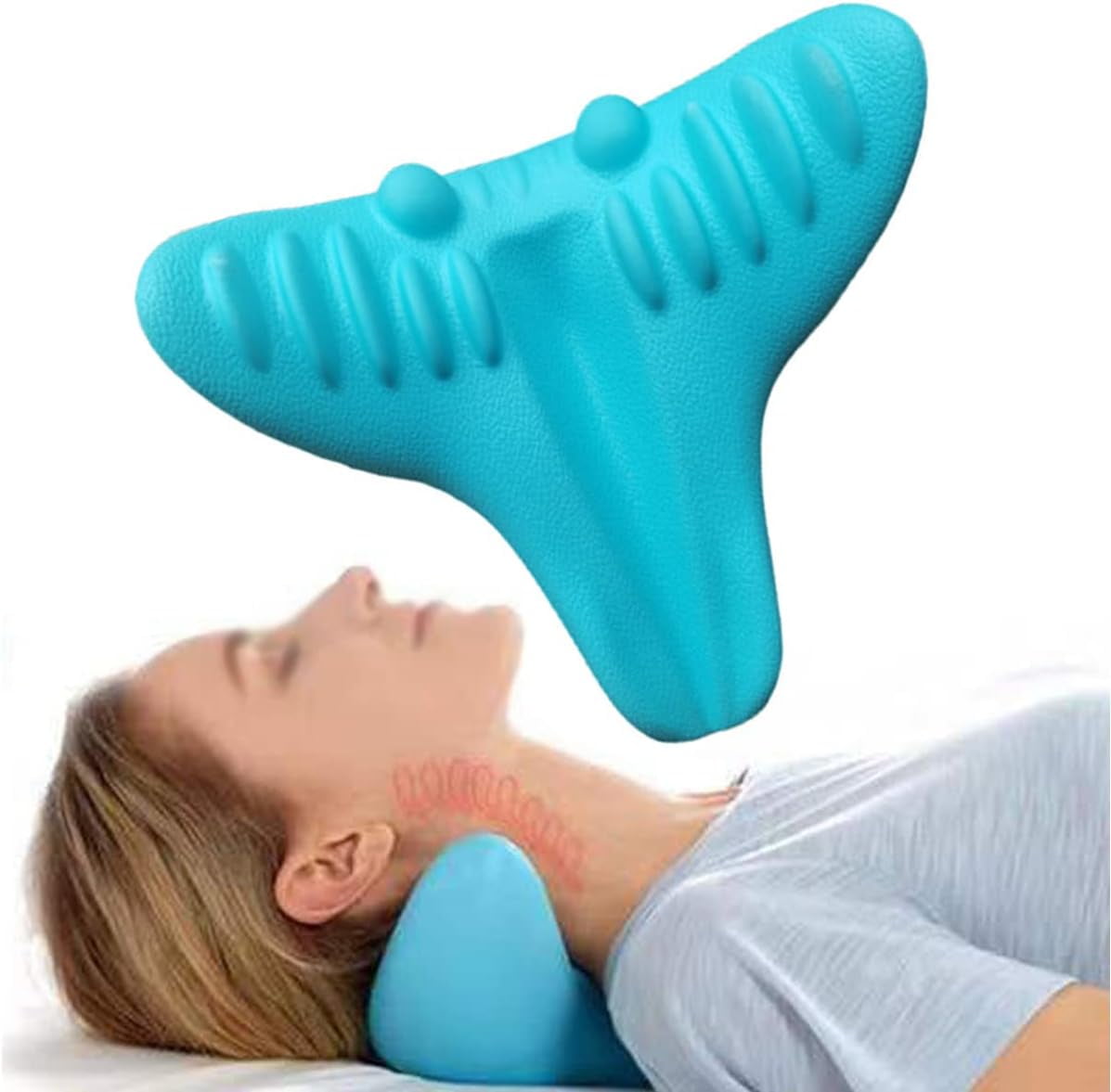 Neck and Shoulder Relaxer, Chiropractic Pillow, Neck Corrector ...