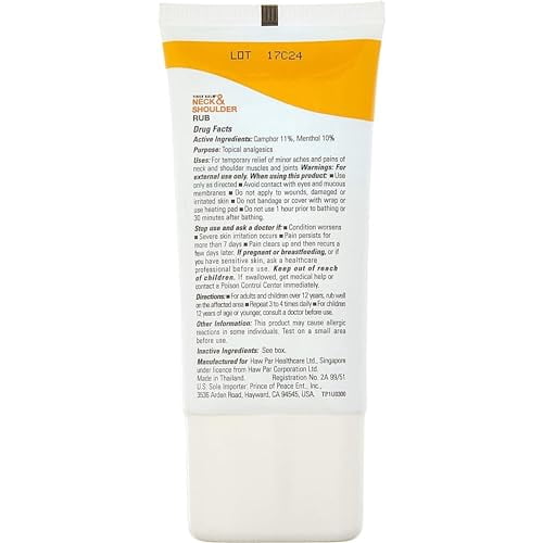 Neck & Shoulder Rub Vanishing Scent 1.76 oz (Pack of 12) - Walmart.com