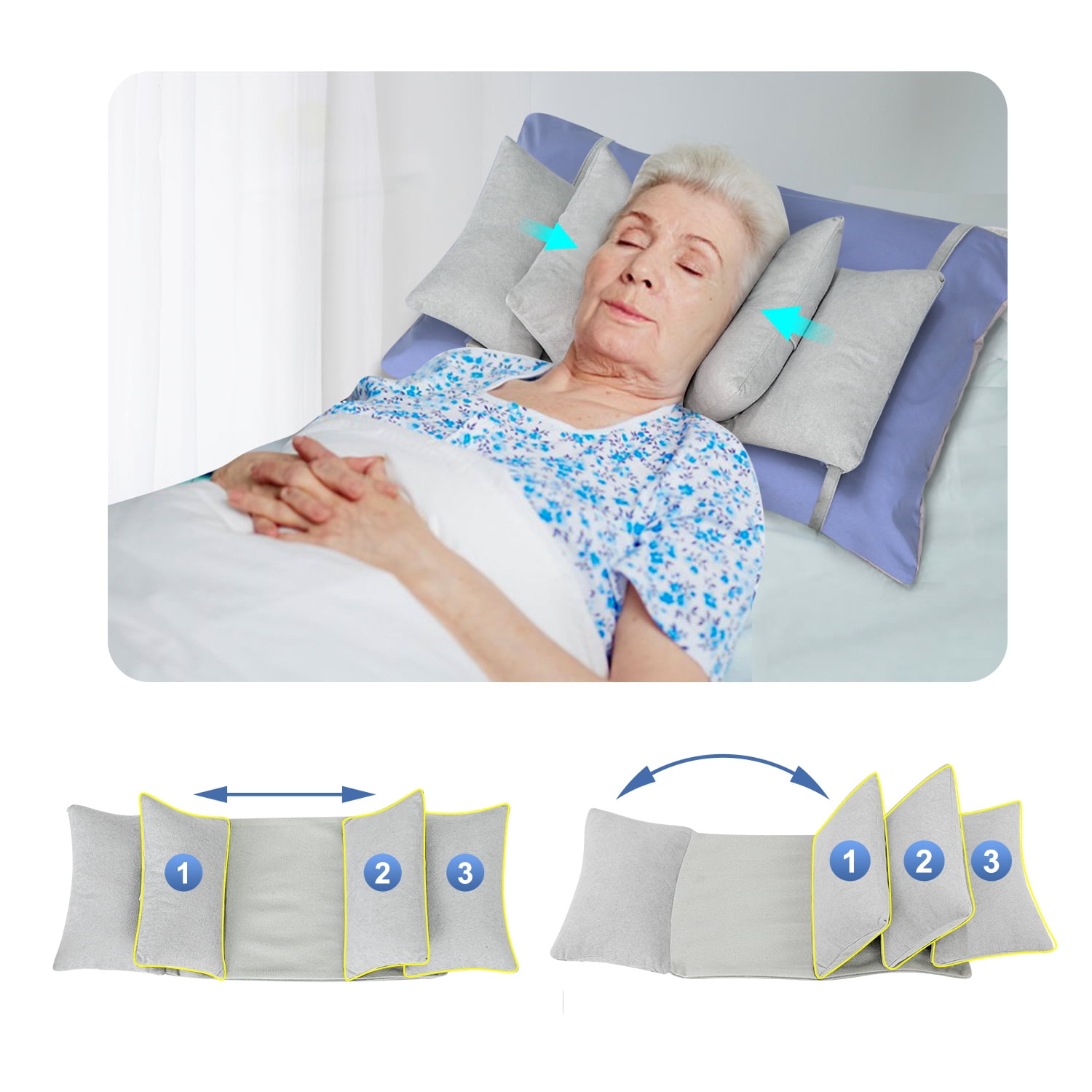 Neck Stabilizer Wedge Pillow for Sleeping Upright, Head Support ...