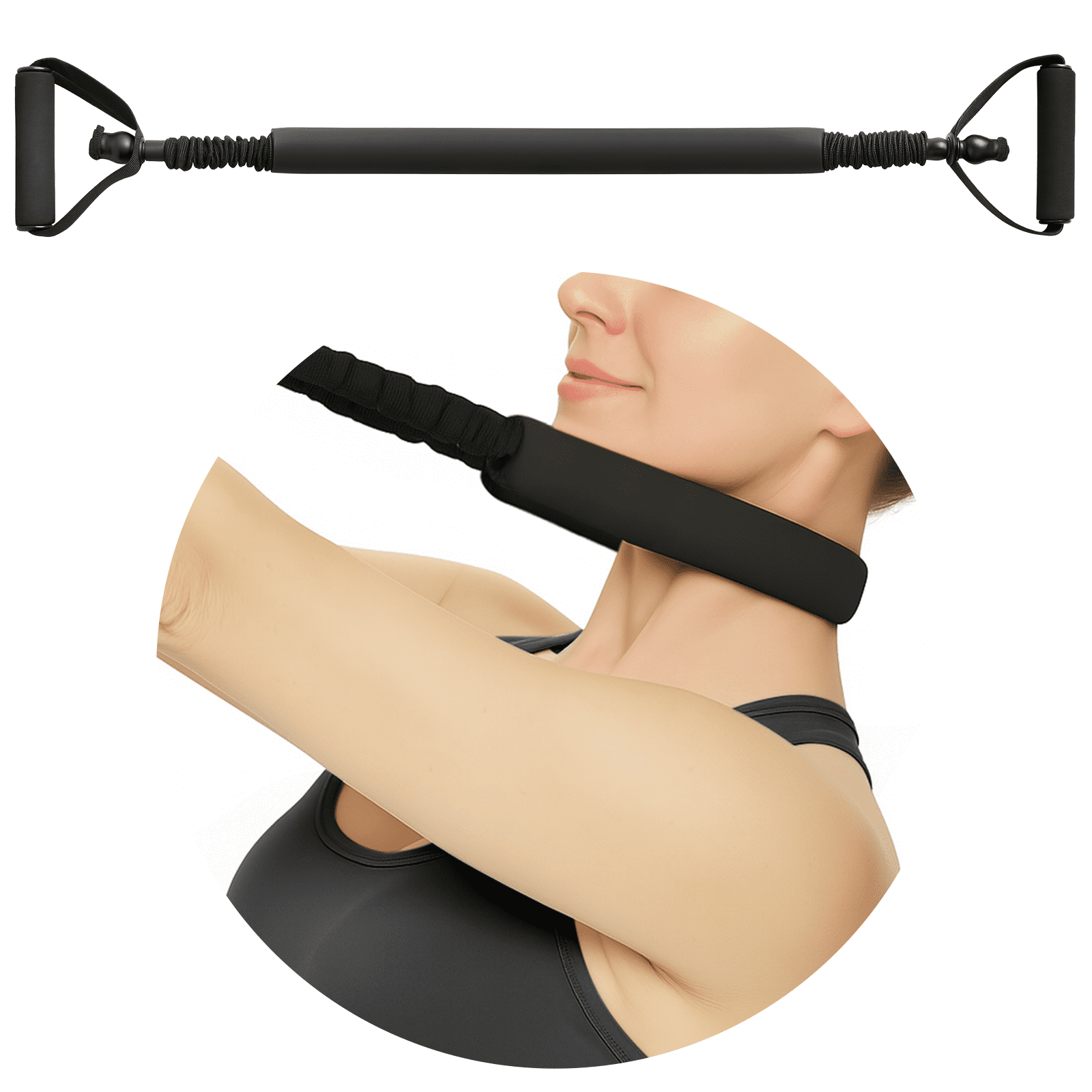 Neck Stretcher & Traction Device, 30-35lbs Cervical Exerciser with ...