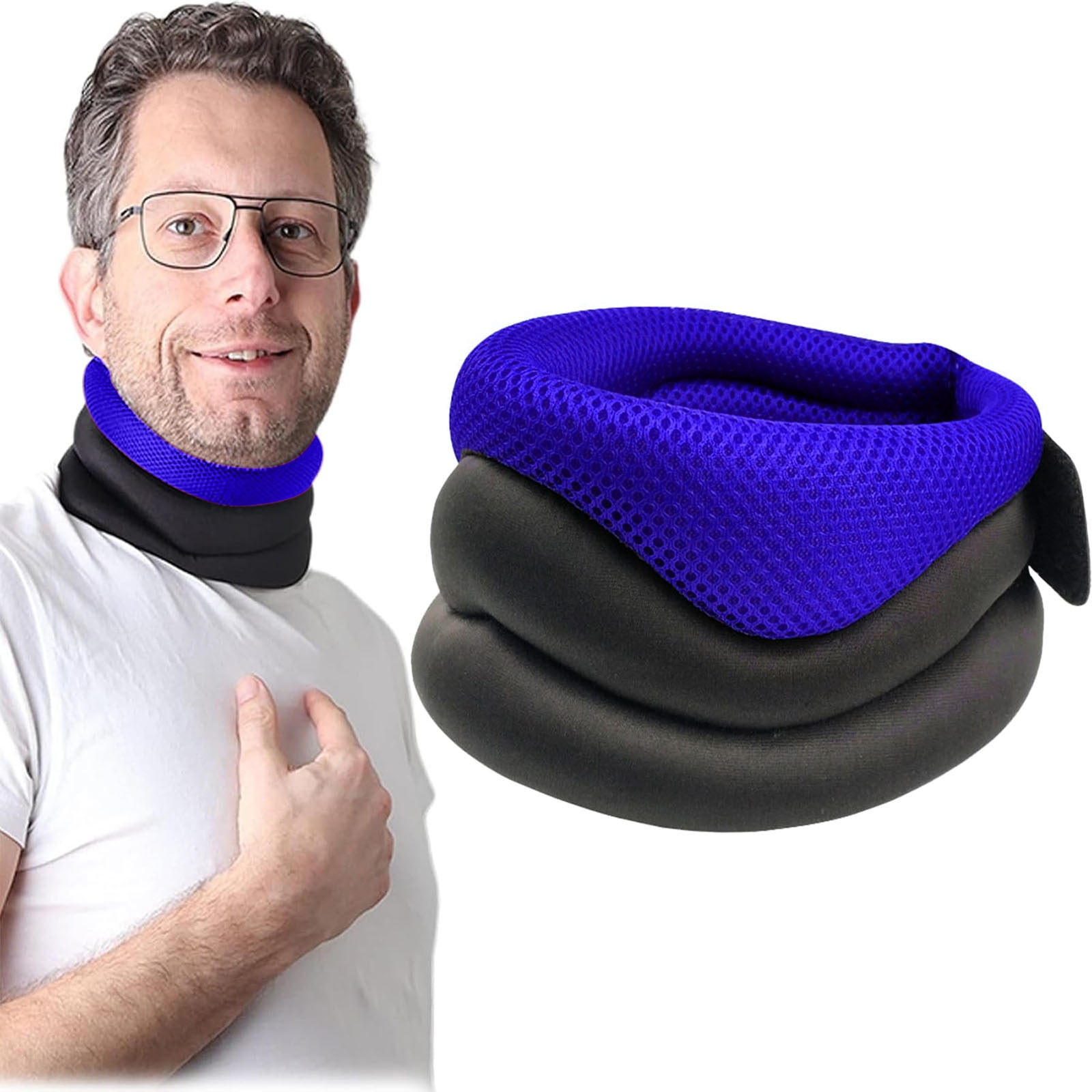 Neck Support Brace for Snoring Relief – Adjustable Soft Foam Cervical ...