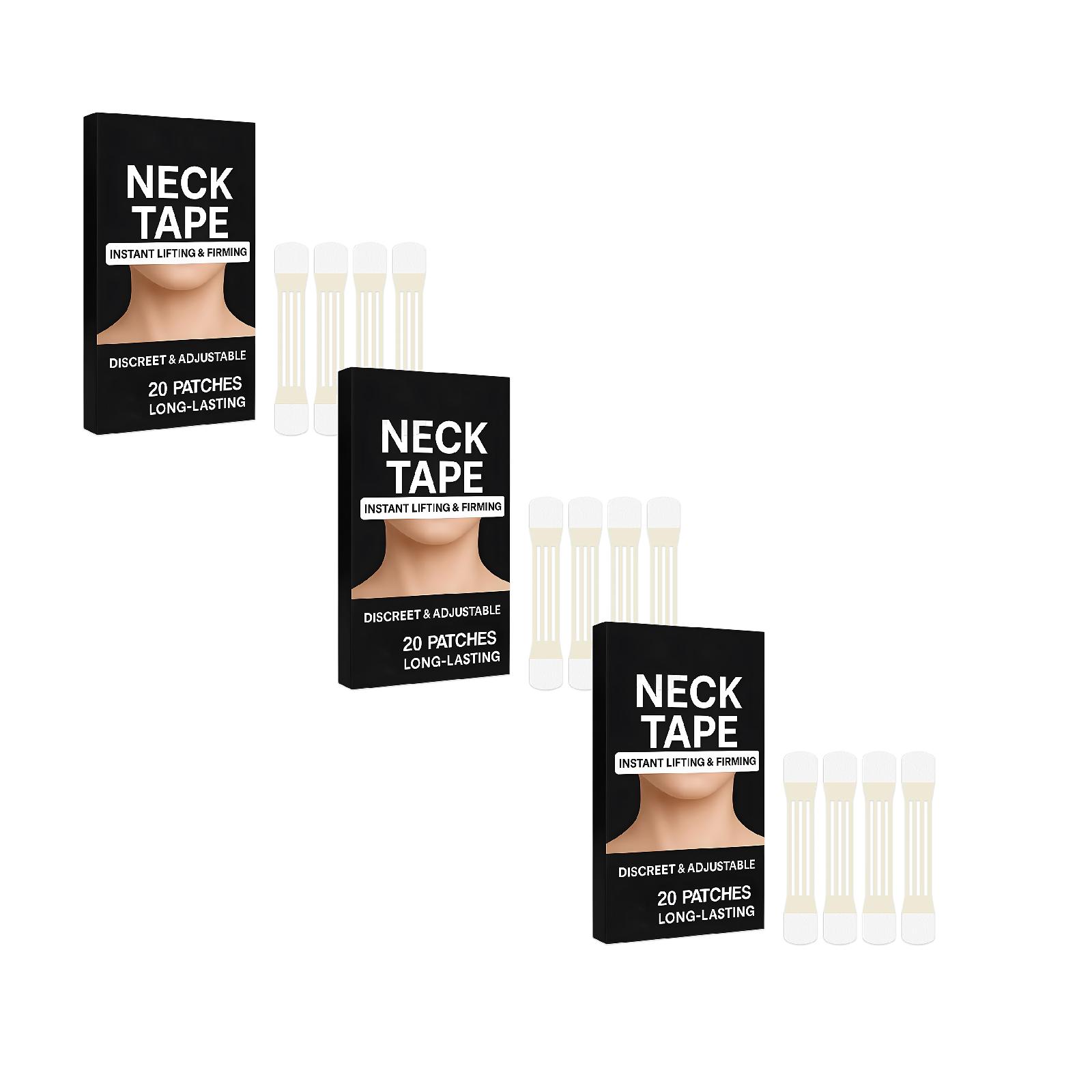 Neck Tape,20 PCS Face Neck Lifting Tape Instant Necks and Face Lift ...