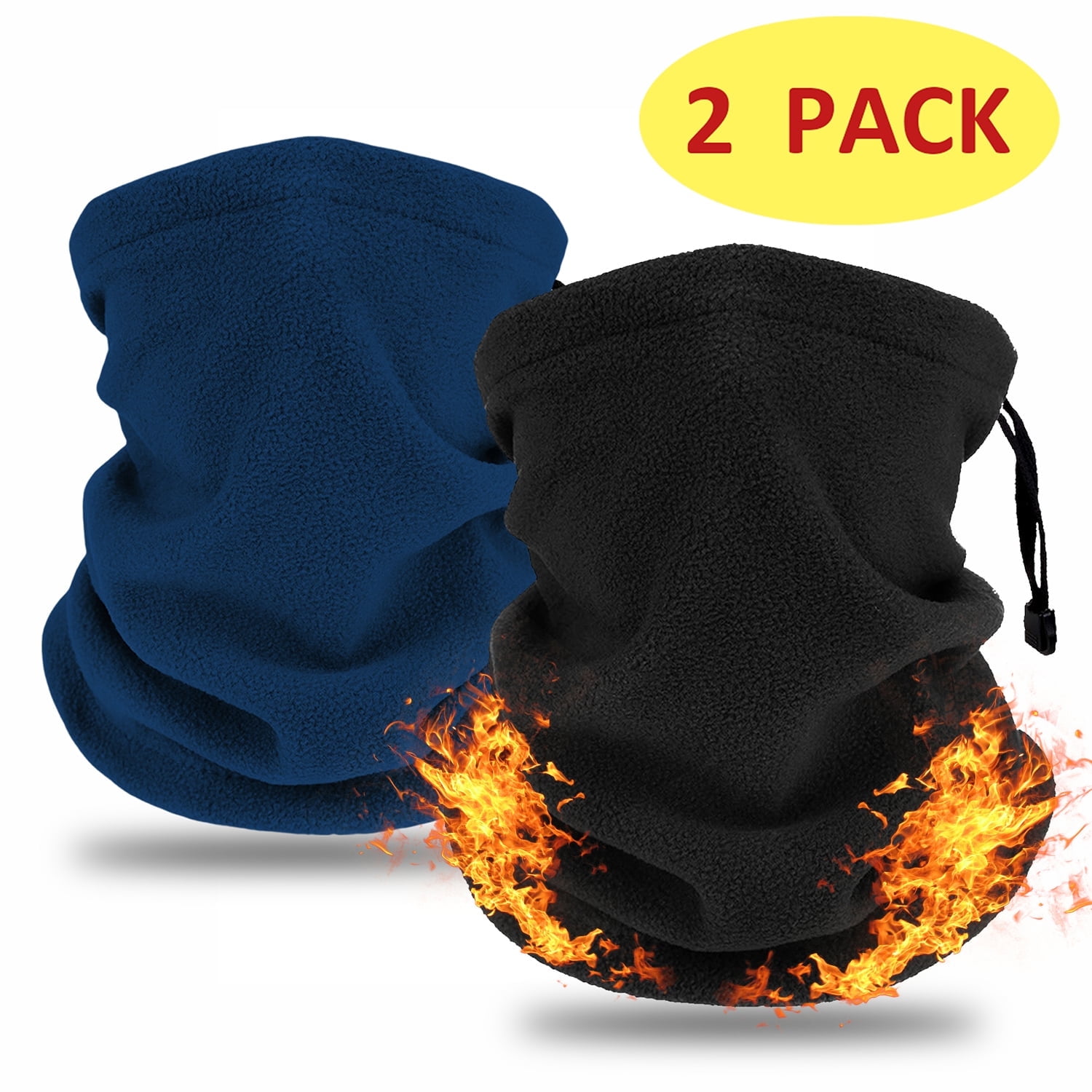 Neck Warmer Face Mask for Cold Weather Adjustable Neck Gaiters ...