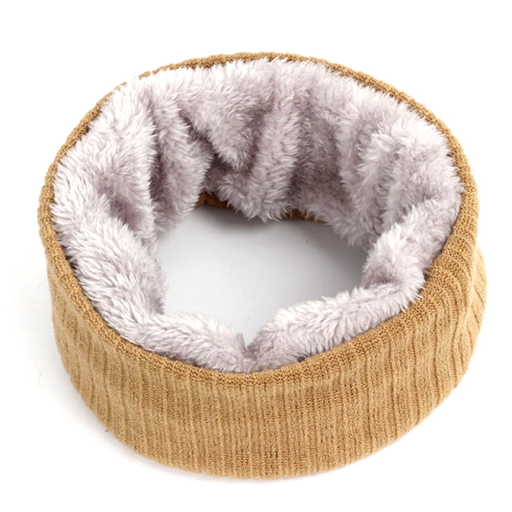 Neck Warmer Knit Fleece Lined Circle Loop Scarves - Walmart.com