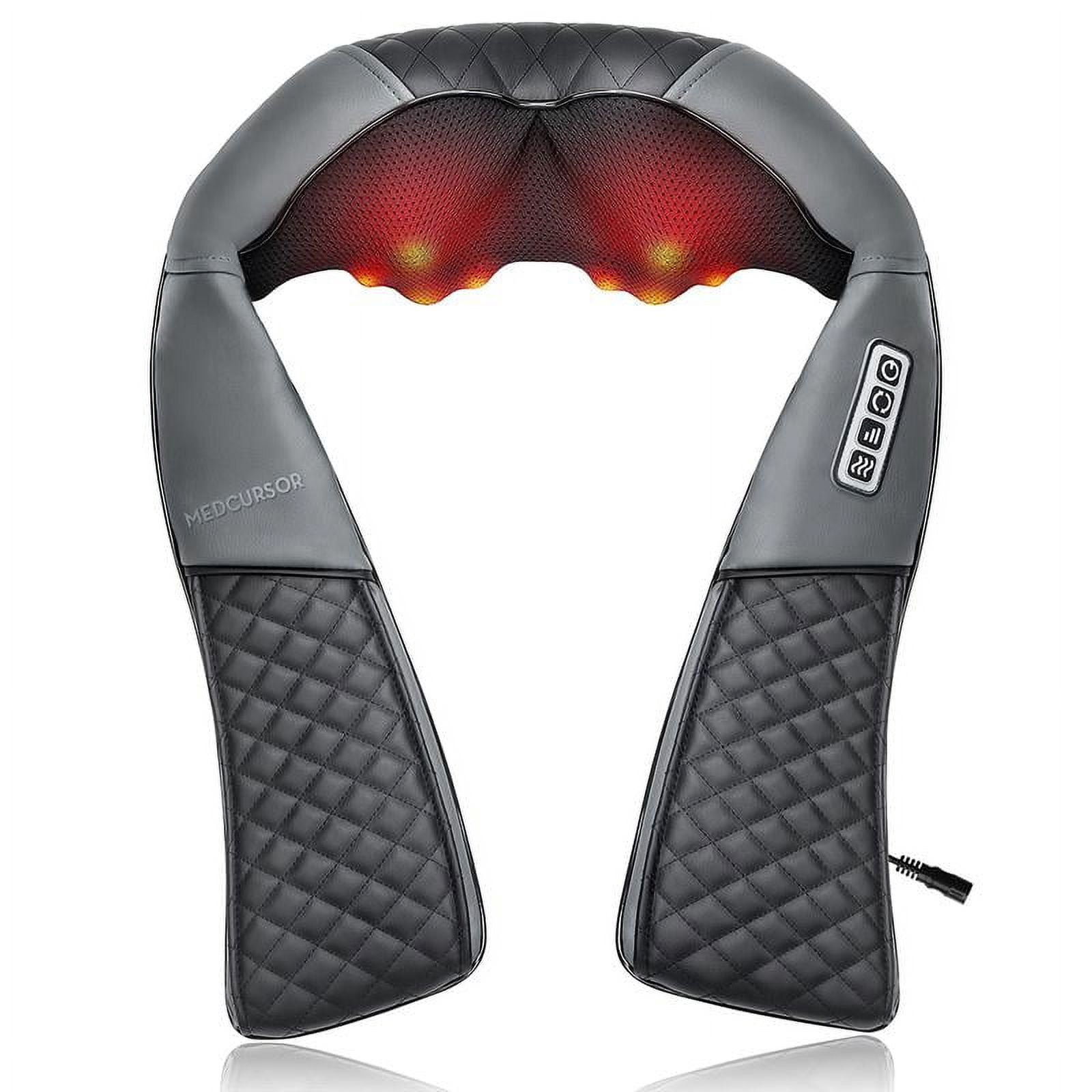 Neck and Shoulder Massager with Heat, Electric Shiatsu Back Massage ...
