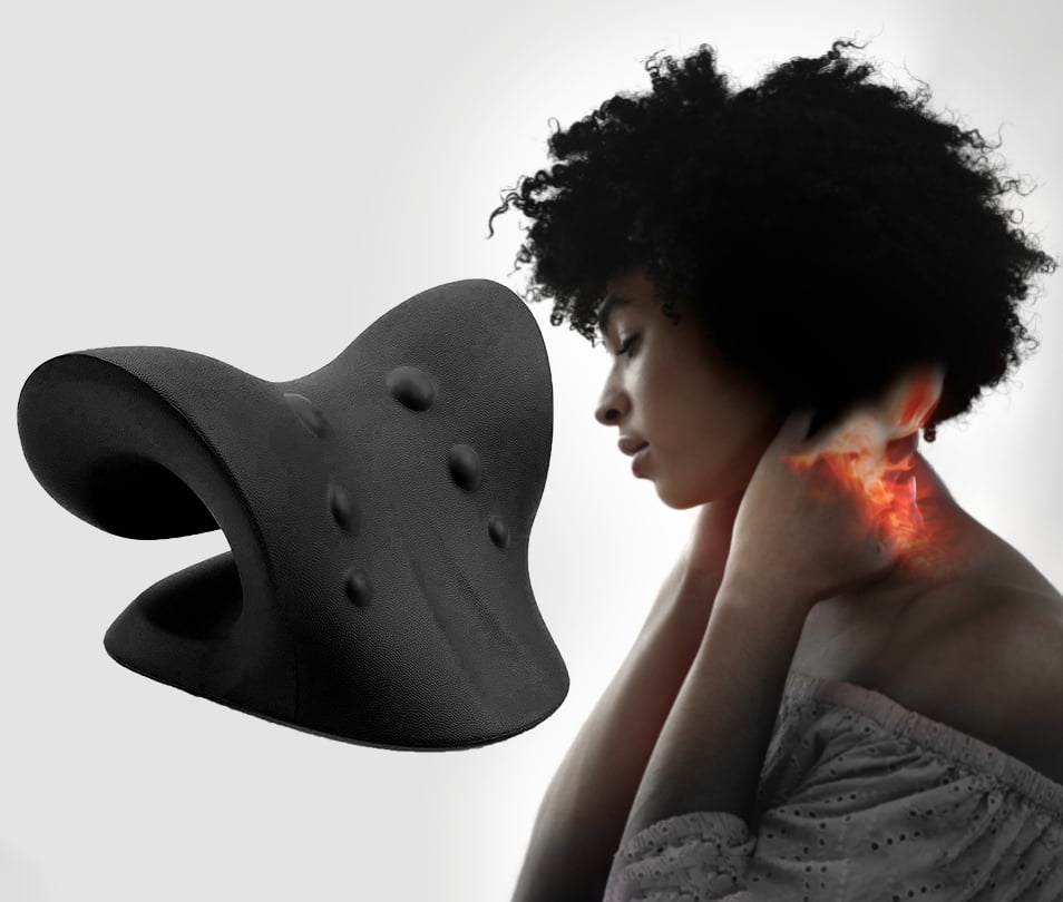 Neck and Shoulder Stretcher Relaxer Portable Cervical Traction Device ...