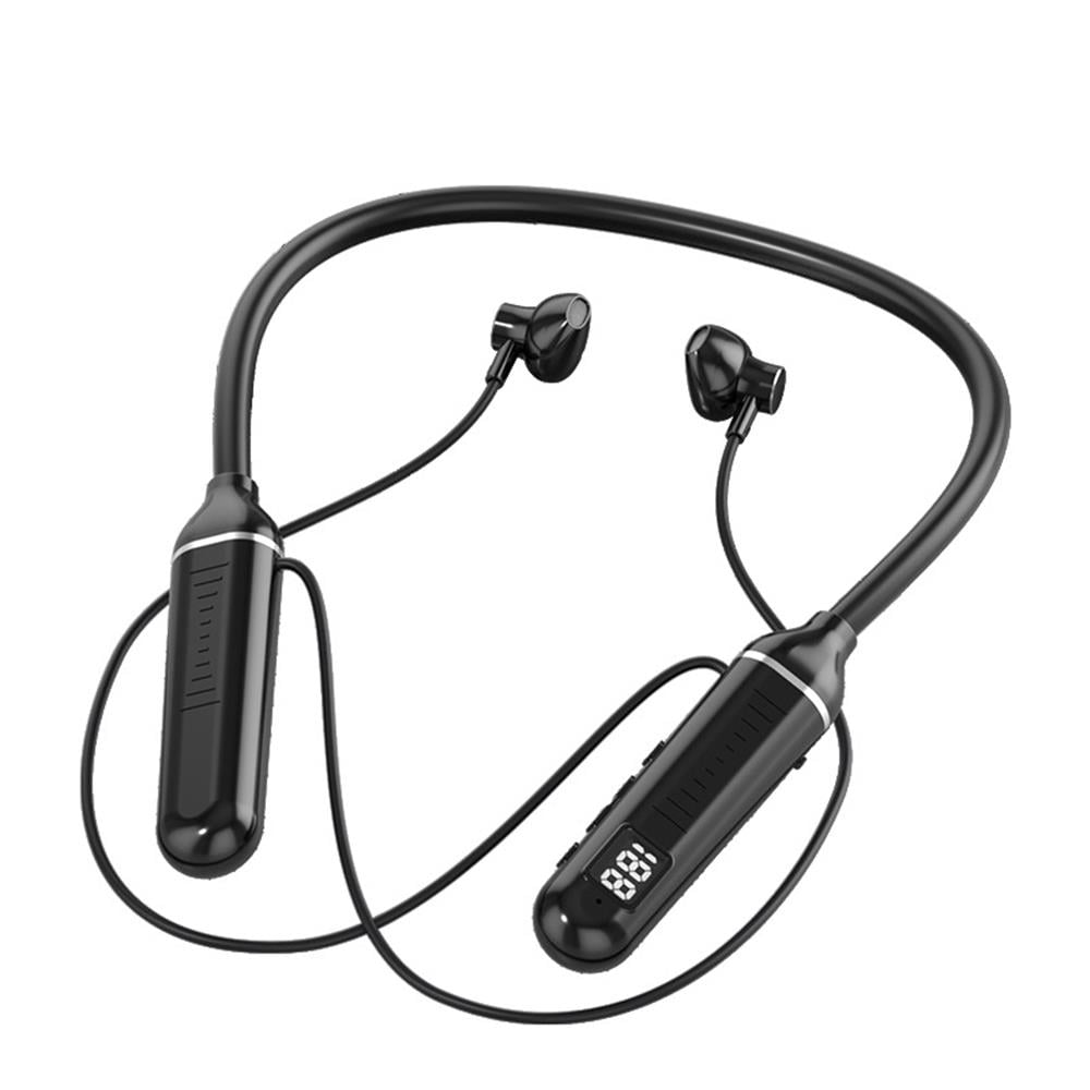 Neckband Bluetooth Headphones, Retractable Neckband Earbuds, Wireless ...
