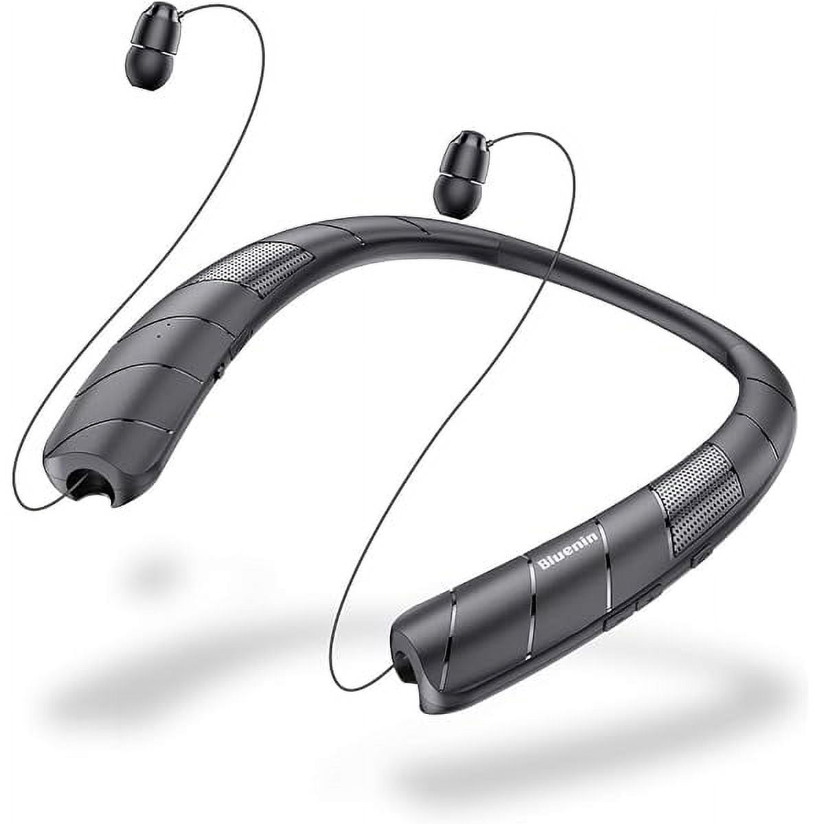 Neckband Bluetooth Headphones Speaker 2 in 1，Wireless Wearable Speaker ...