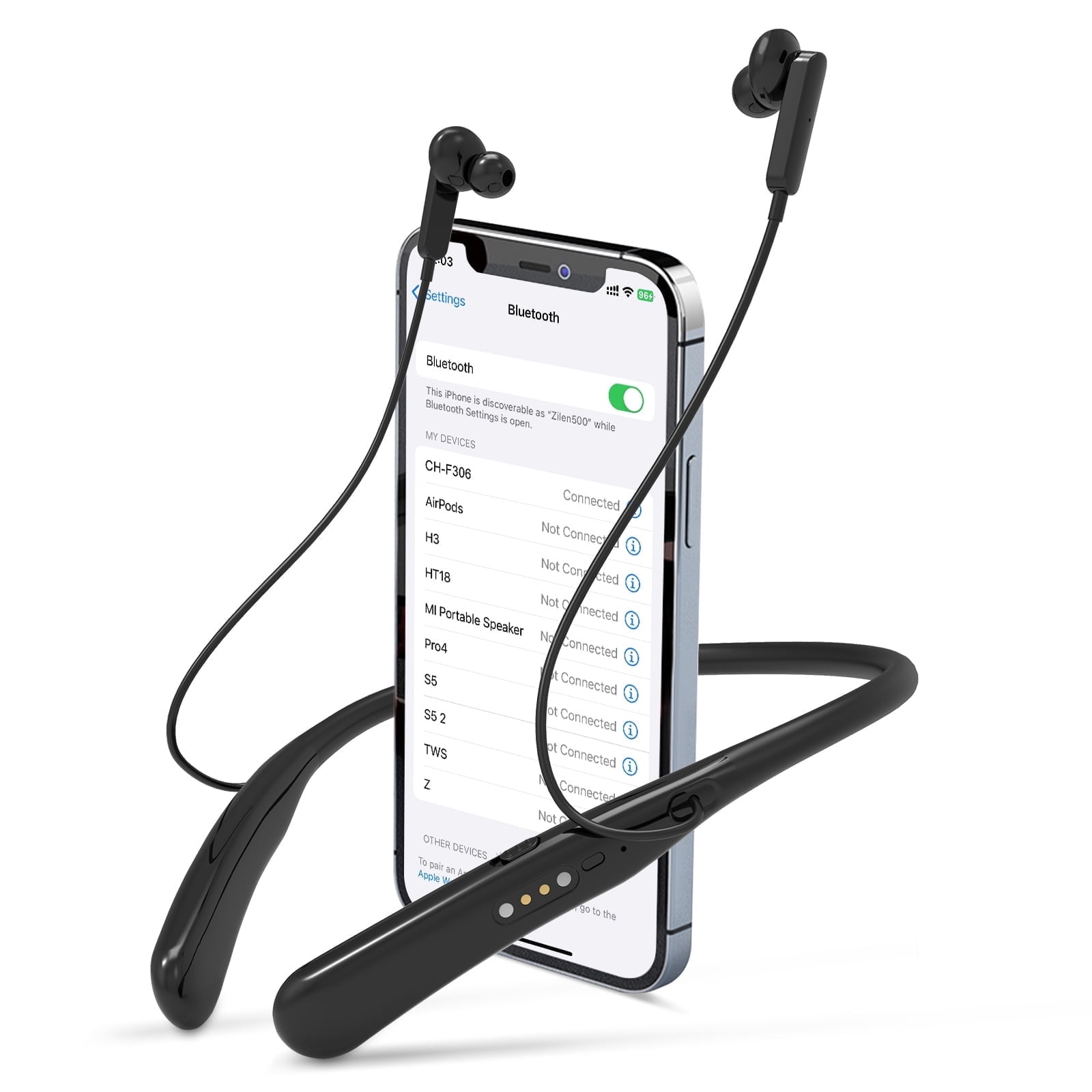 Auyeetek Neckband Bluetooth Hearing Aids with 16-Channel Digital Chip ...