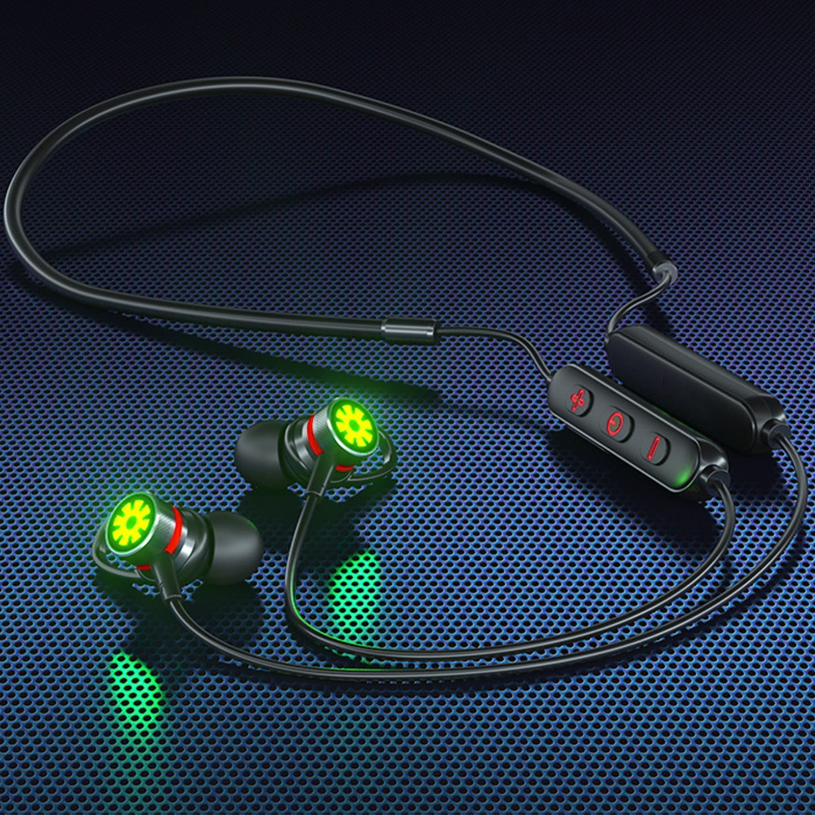 Neckband Wireless Bluetooth Sports Headphones Sports Earbuds Wired ...