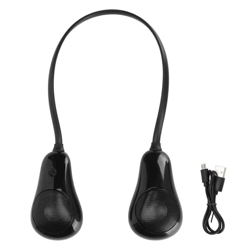 Neckband bluetooth speaker stereo hands free noise reduction portable ...