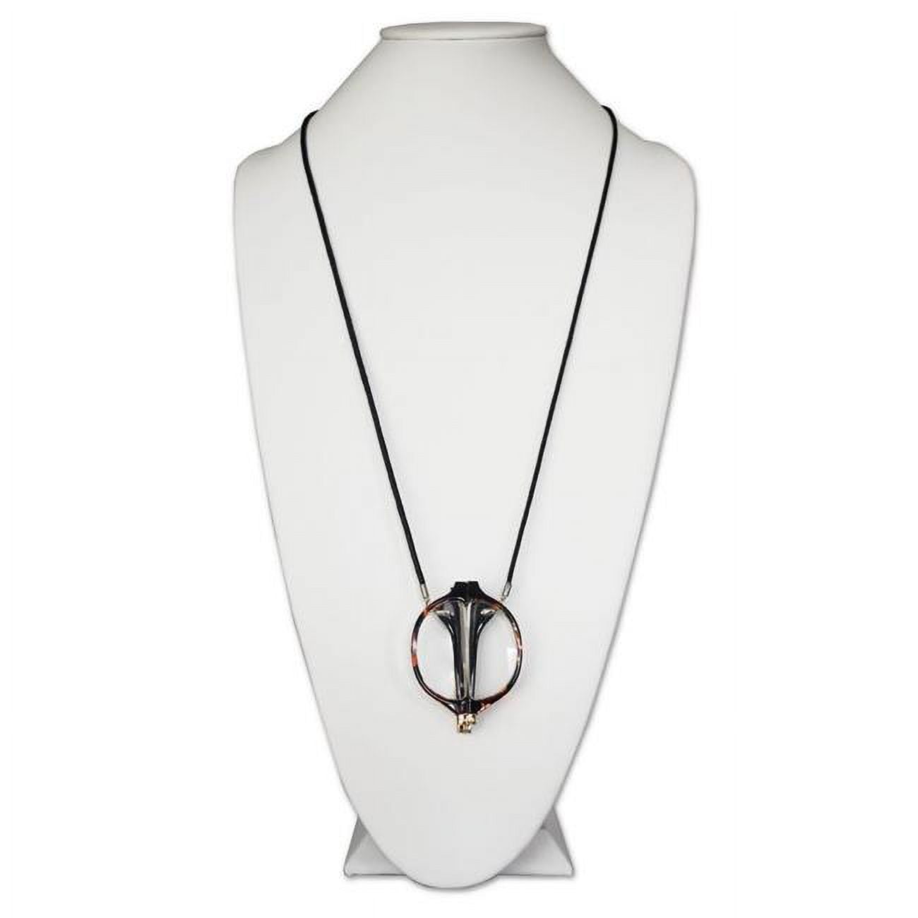 Neckglasses 9039 Maria Round Tortoise Shell Black Foldable Cord Reading ...