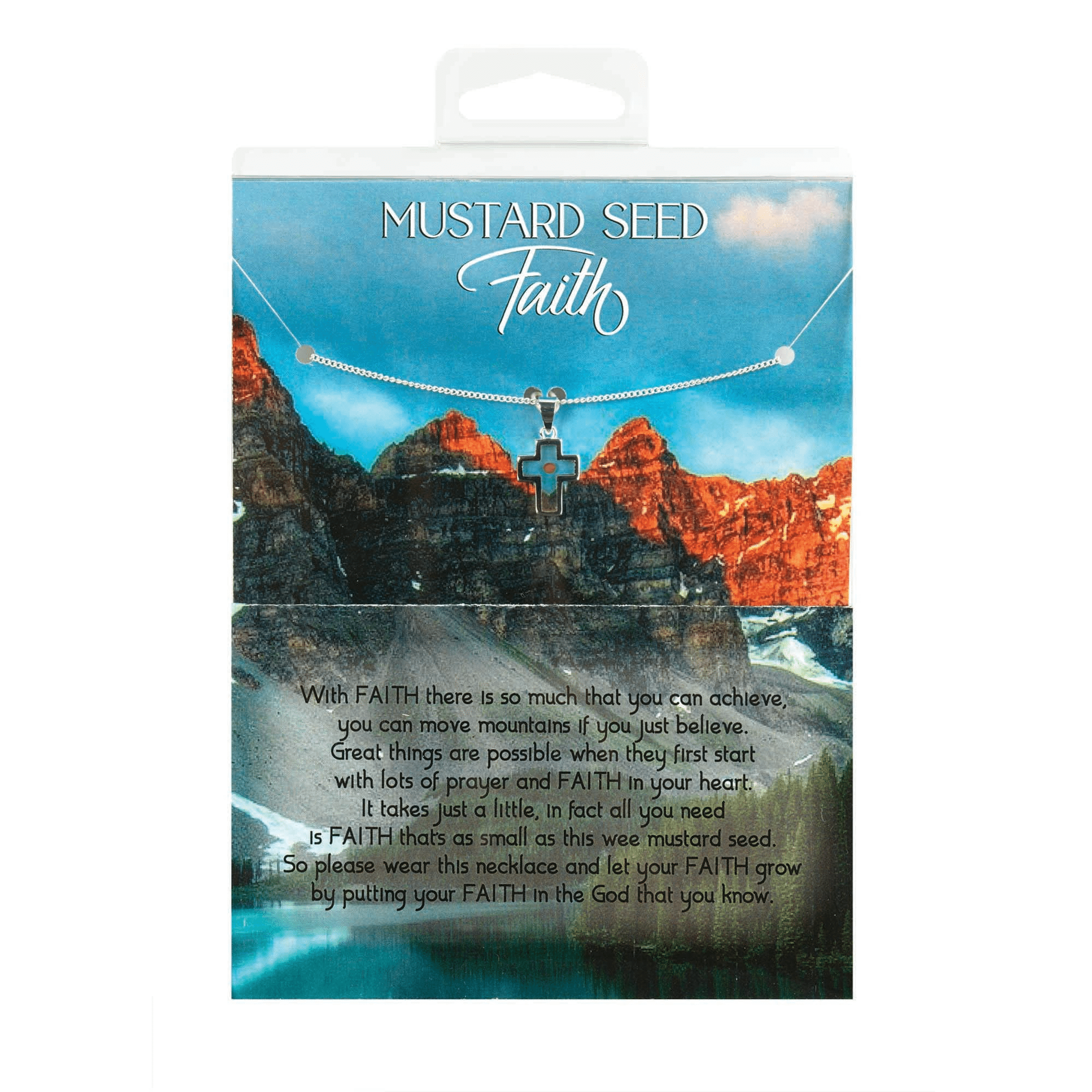 Necklace Chain Mustard Seed Box Cross[ 18" ] - Walmart.com