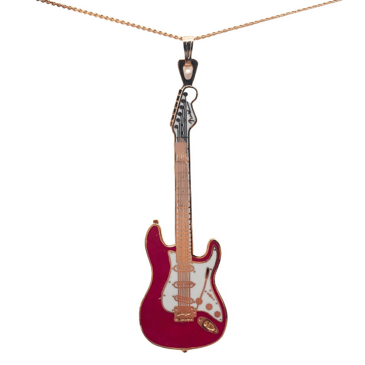 Necklace Fender Stratocaster Red W White Pickguard Necklace - Walmart.com