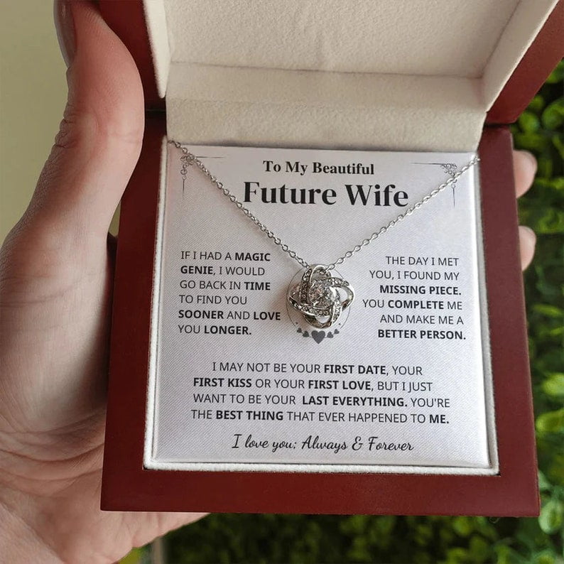 Necklace To My Future Wife Engagement Gift, Sentimental Gift for Bride ...