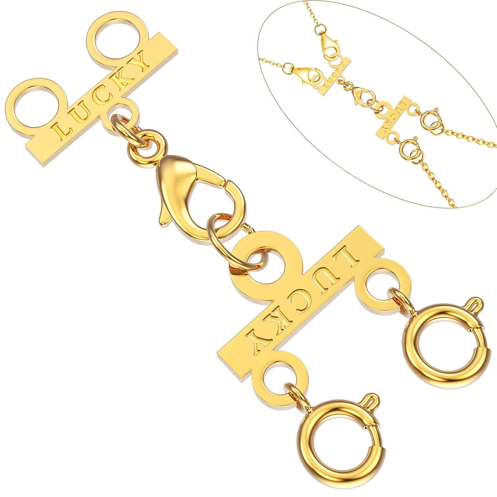 Necklace Layering Clasps Gold and Silver Multi Strand Clasps,Necklace ...