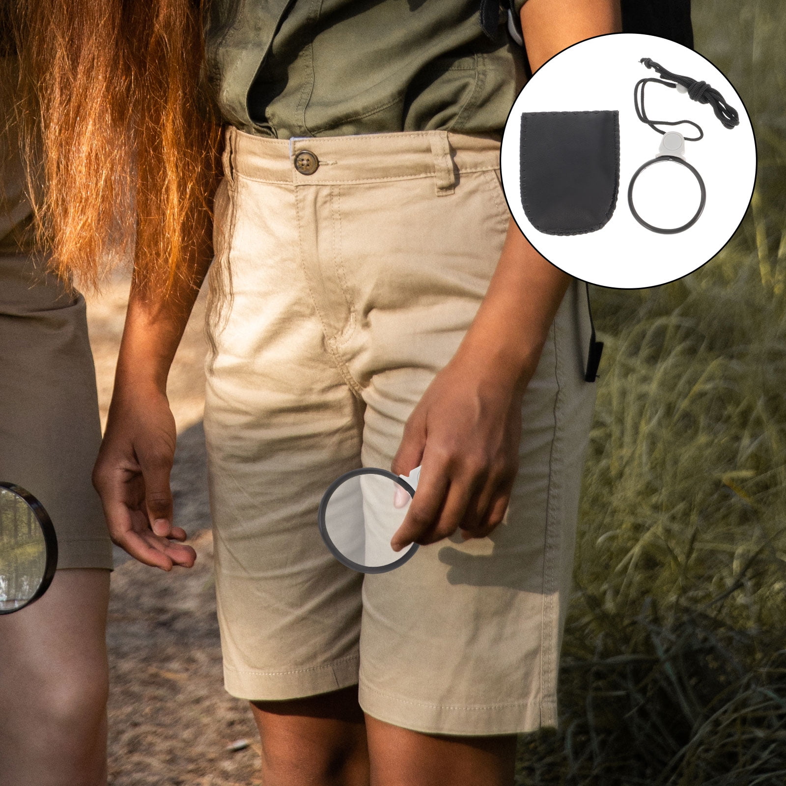 Necklace Magnifier with Hanging Loupe Monocle Lens Coin Magnifying ...