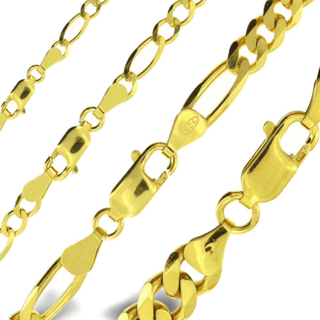 Necklace for Men Women Cuban Curb Diamond Cut 925 Sterling Silver Chain ...