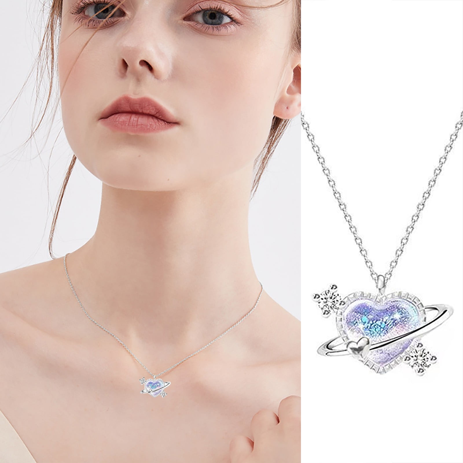 Necklaces Laye for Women Confession Heart Necklace Female Student's ...