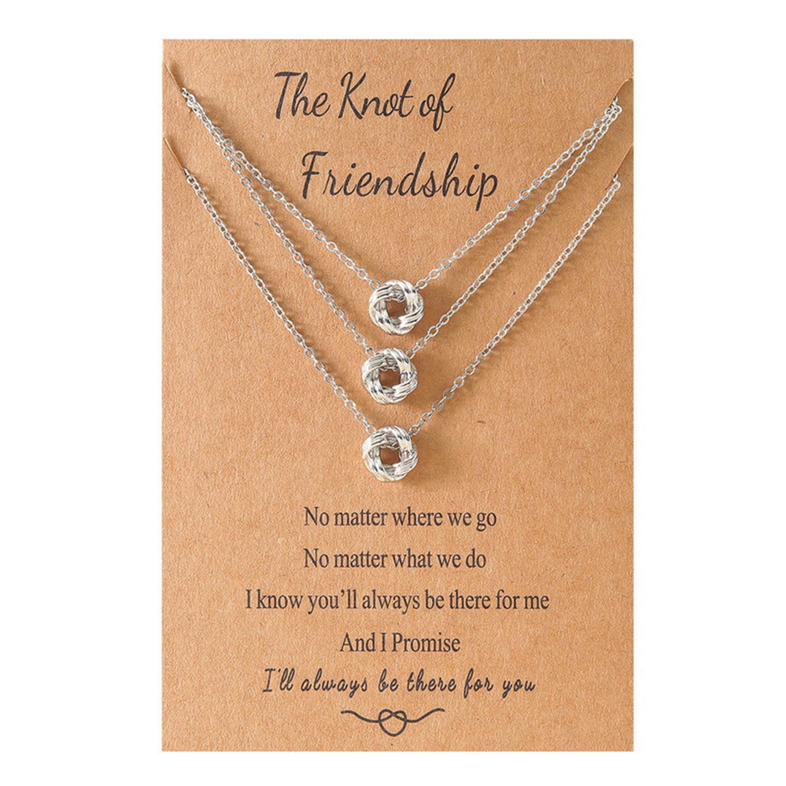 Necklaces & Pendants C001 Fashion Jewelry Knot Friendship Necklace with ...