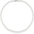 Necklaces for Women, Pearl Necklace, Round White Elegant Delicate ...